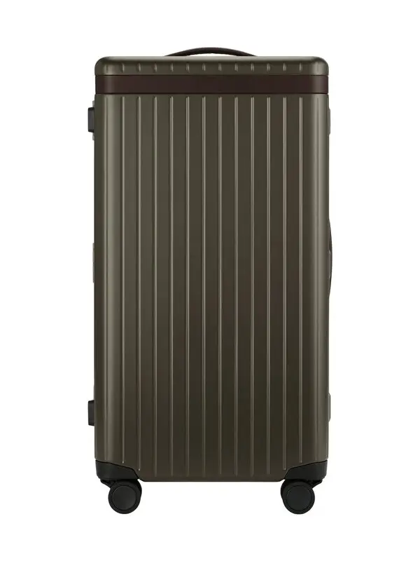 CARL FRIEDRIK Rolling Trunk - Dark Olive / Chocolate