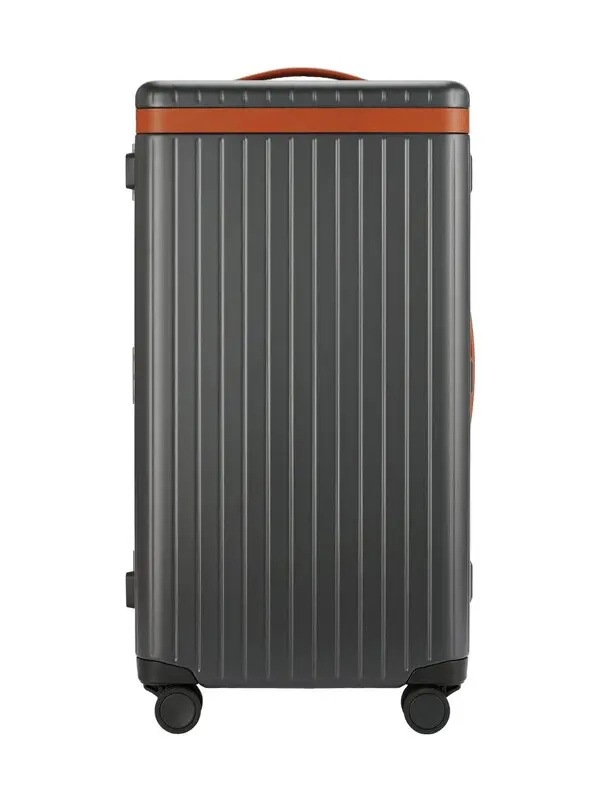 CARL FRIEDRIK Rolling Trunk - Grey / Cognac