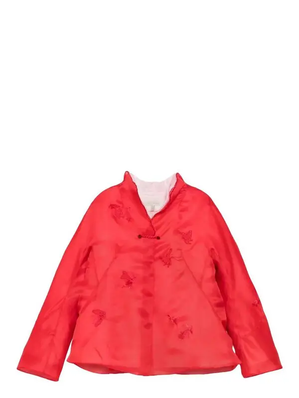 Shiatzy Chen Organza Embroidered Jacket Two-piece Set - Red
