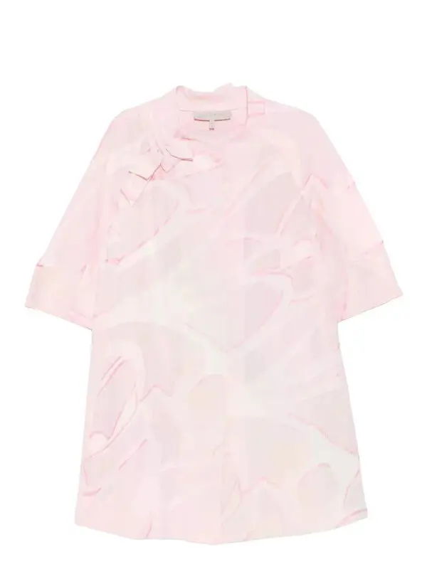 Shiatzy Chen Jacquard Coat - Pink