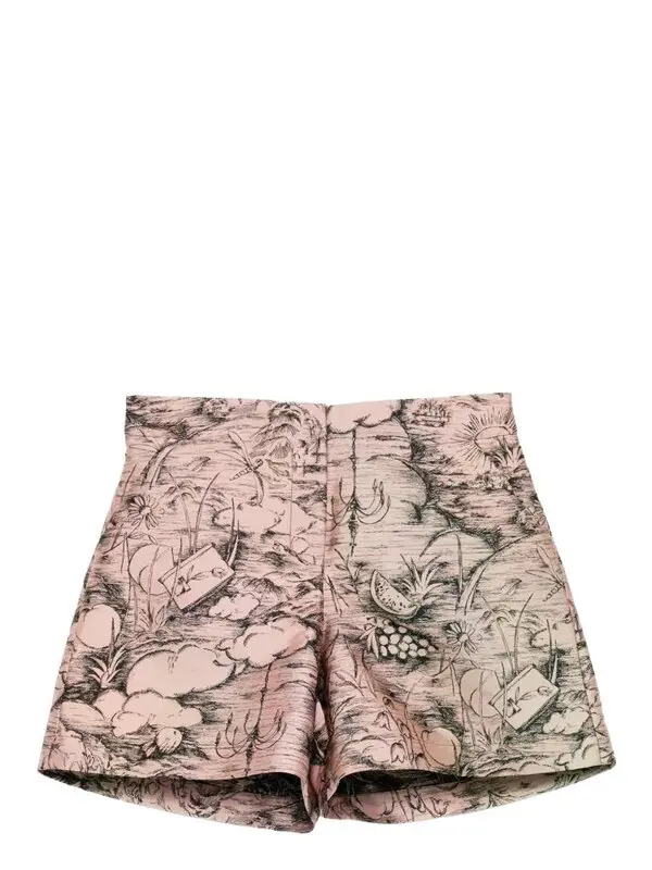 Shiatzy Chen Jacquard Shorts - Pink