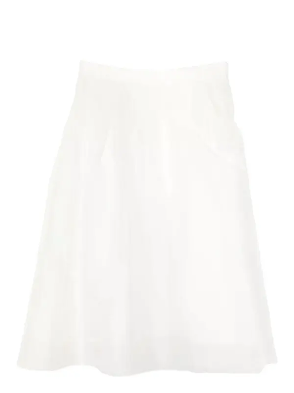 Shiatzy Chen Embroidered Puffy Skirt - Neutrals