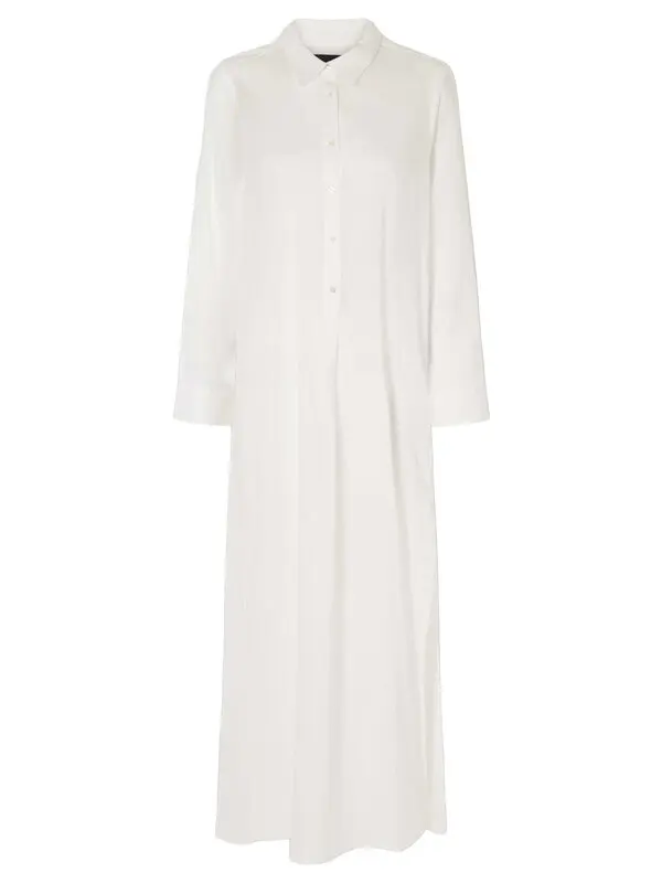 NILI LOTAN Mina Cotton-voile Midi Dress - Ivory