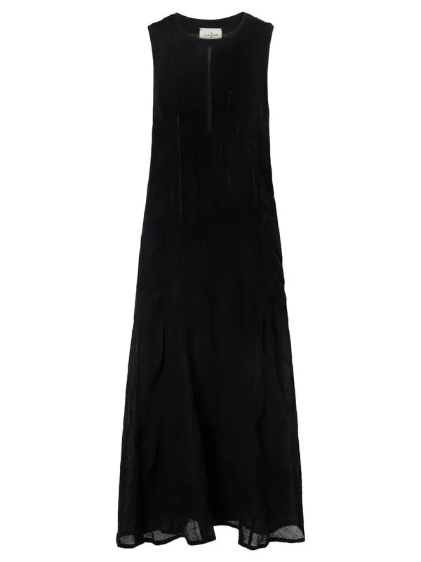 Le Kasha Dahkla Linen Maxi Dress - Black
