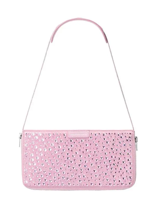 Alexander Wang Siren Pochette Crystal Embellished Shoulder Bag - Light Pink