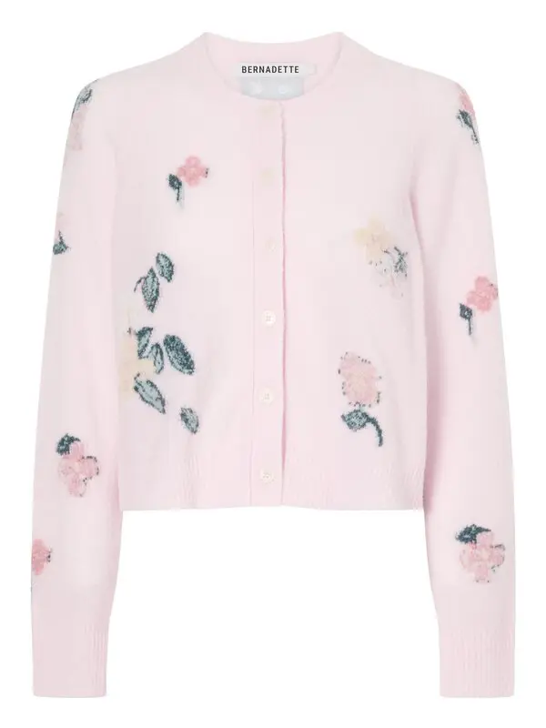 Bernadette Clemence Wool-blend Cardigan - Pink