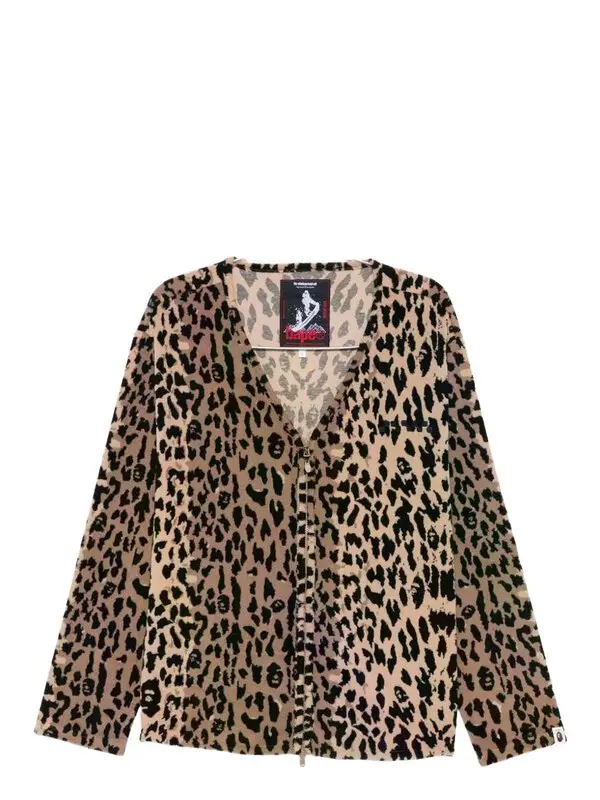 A BATHING APE X Kazuki Kuraishi Leopard-pattern Jacket - Brown