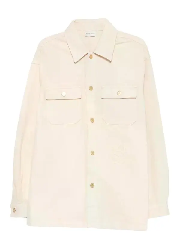 Drole De Monsieur Denim Shirt Jacket - Neutrals