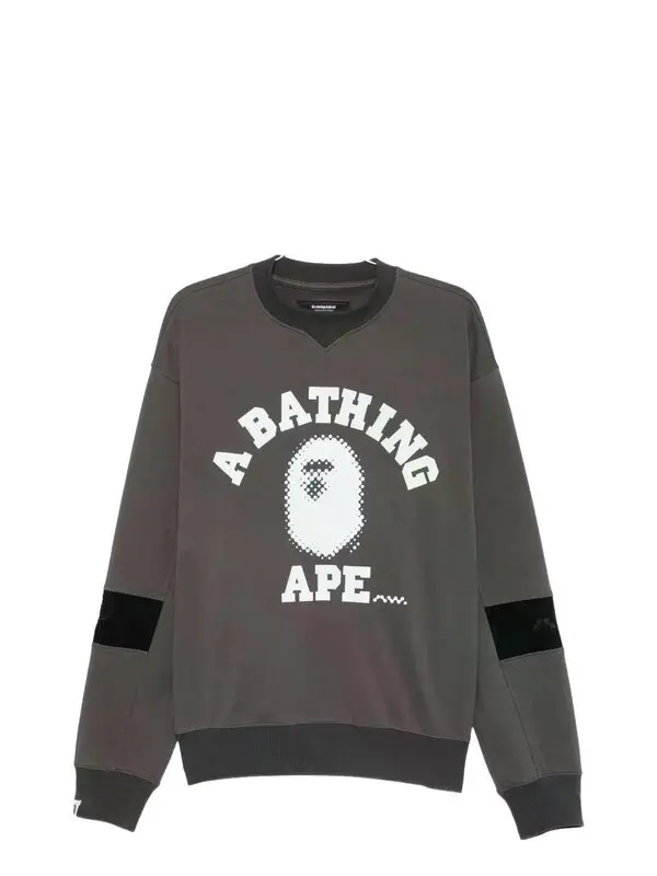 A BATHING APE X Kazuki Kuraishi College Logo Sweatshirt - Grey