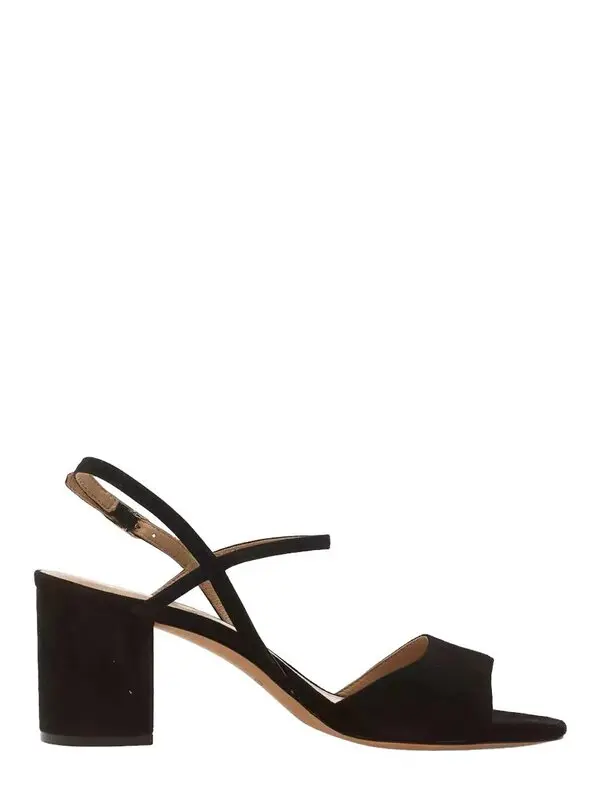 Geox Virnilisa Suede Block-heel Sandals - Black