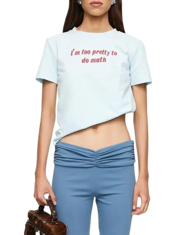 Lioness Asymmetric Hem T-shirt - Ice