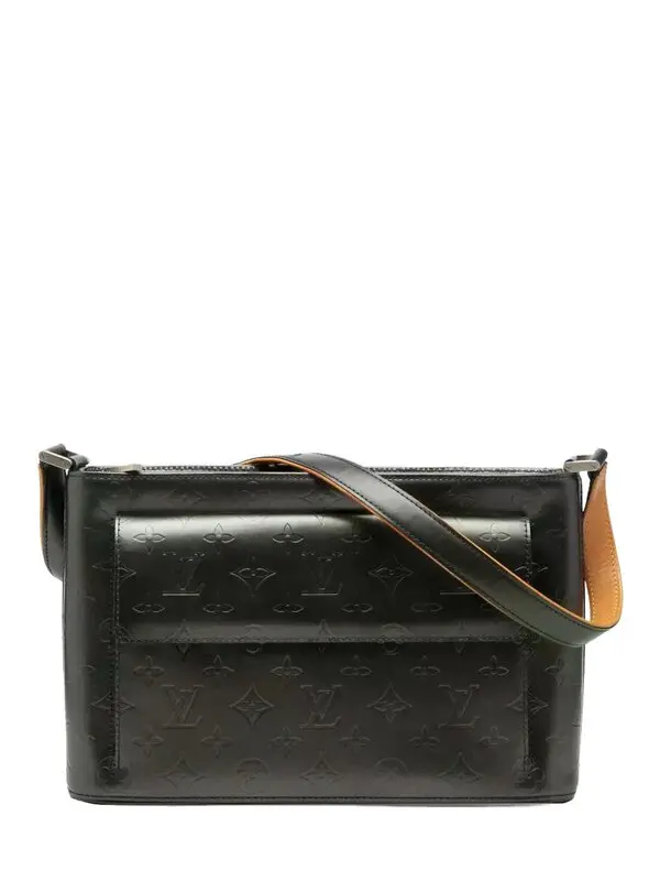 LOUIS VUITTON 2002 Monogram Mat Alston Shoulder Bag - Grey
