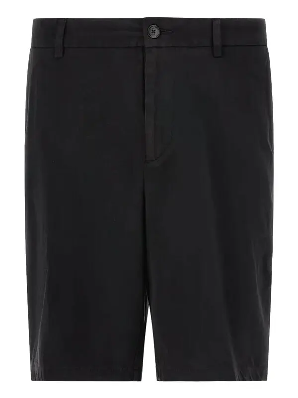 BOSS Logo-patch Bermuda Shorts - Black