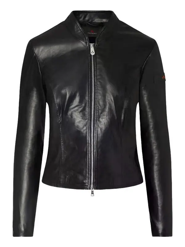 Peuterey Lover 07 Zip-up Leather Jacket - Black
