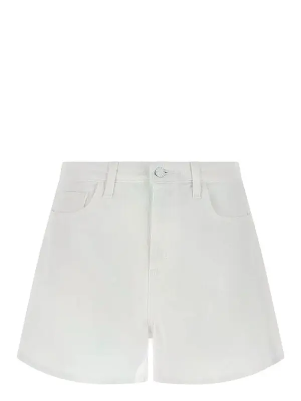 L'Agence Lissania Flared Shorts - White
