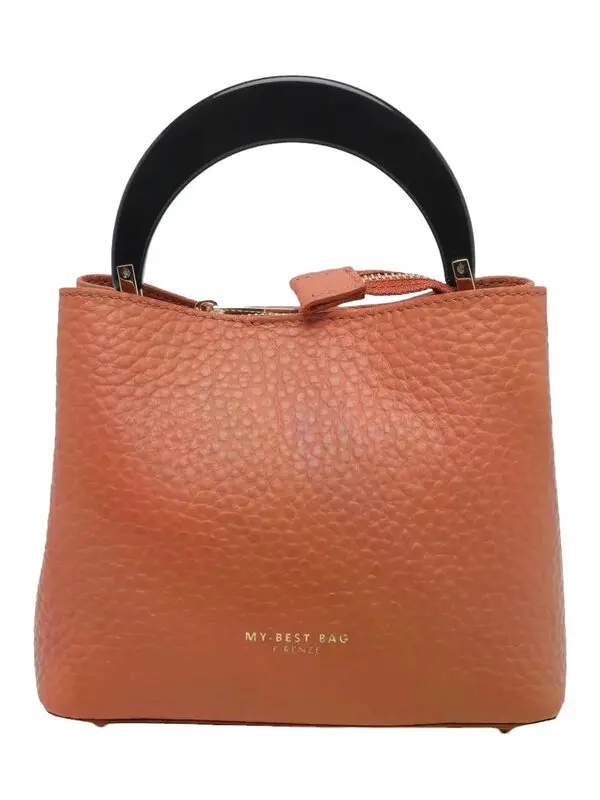 MY BEST BAG FIRENZE Leather Tote Bag - Orange