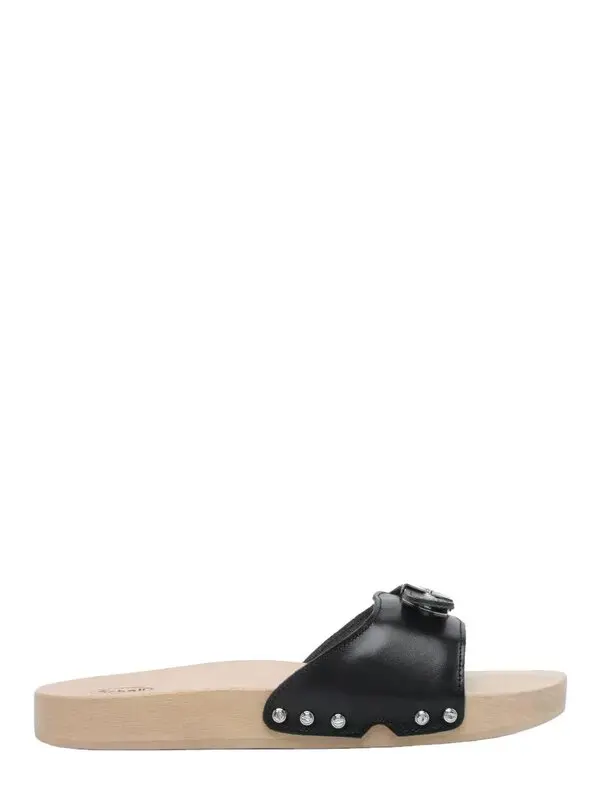 DR. SCHOLL'S SHOES Pescura Leather Sandals - Black