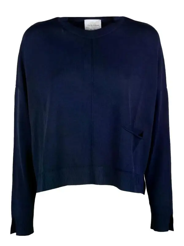 CINQUE Seam-detail Pocket Sweater - Blue