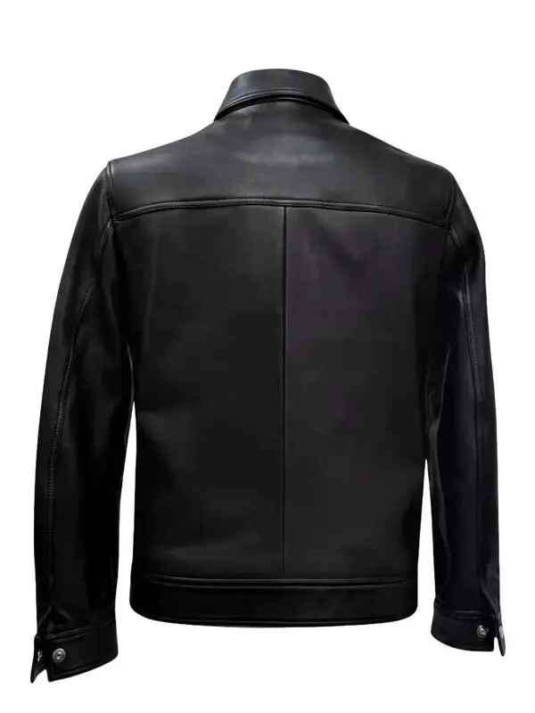 Mr P. Leather Zip Jacket - Black