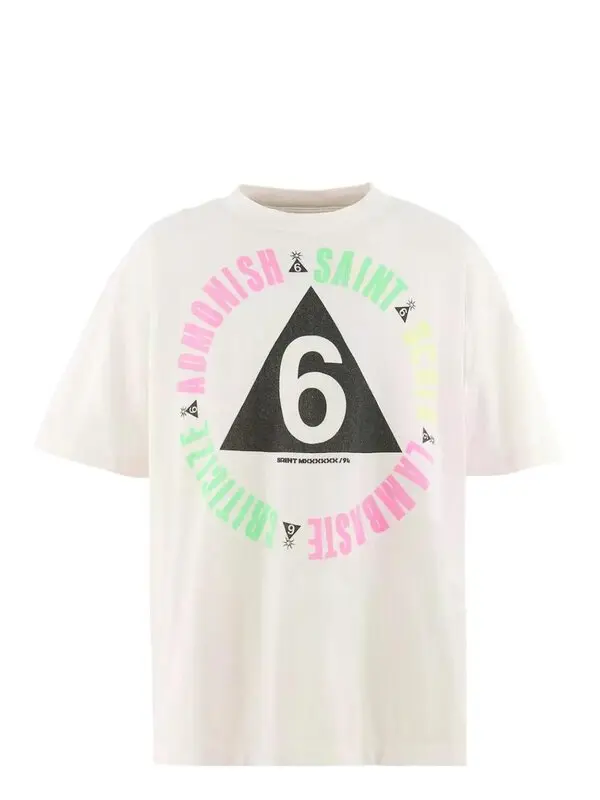 SAINT MXXXXXX Graphic-print T-shirt - White