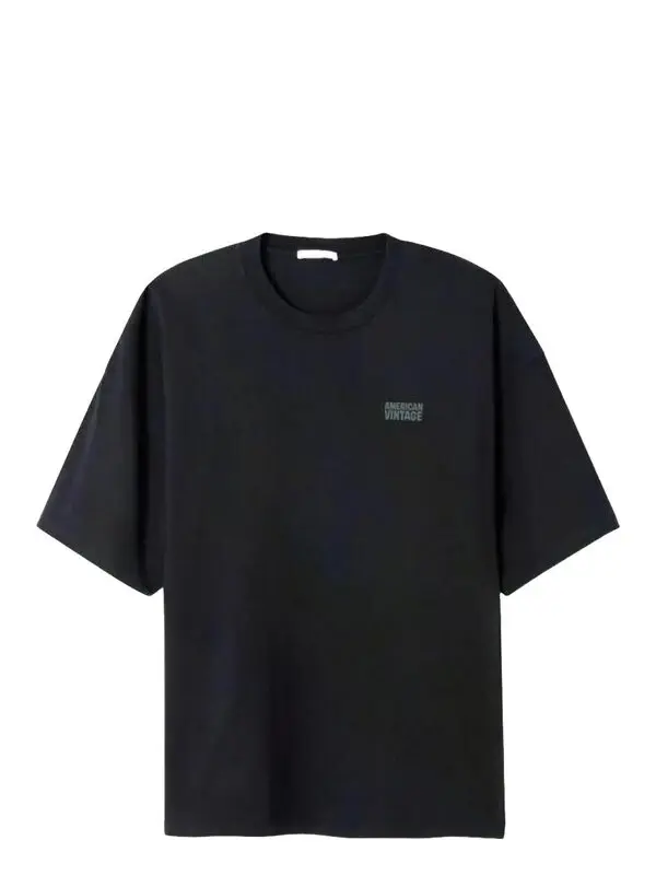 American Vintage Gixy Logo-print T-shirt - Black