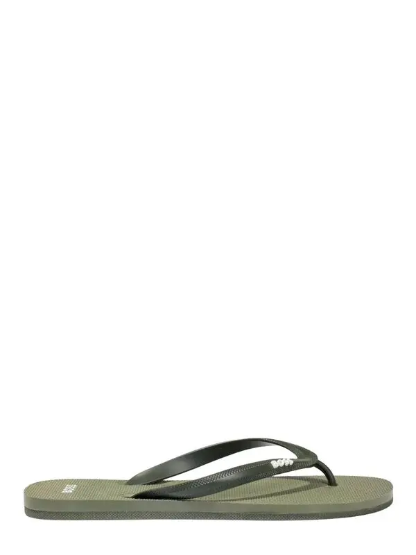 BOSS Logo-print Flip Flops - Green
