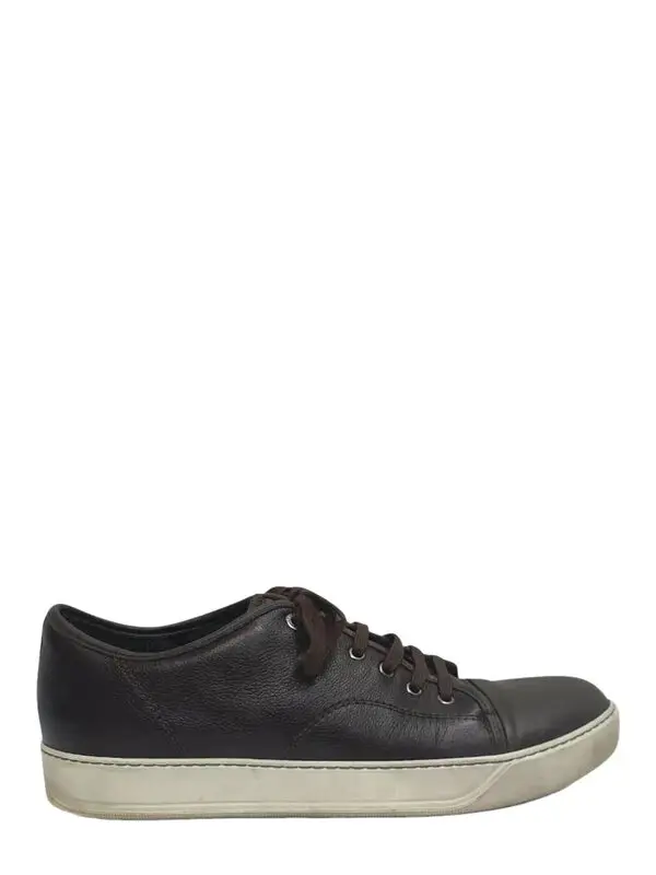 LANVIN Low-top Leather Sneakers - Brown
