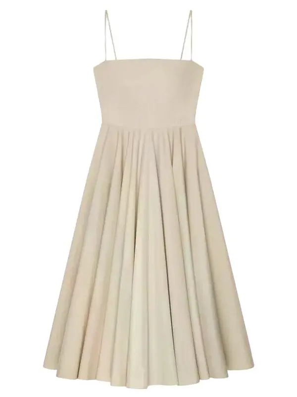 Givenchy Pleated Midi Dress - Neutrals