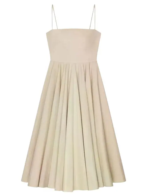 Givenchy Pleated Midi Dress - Neutrals