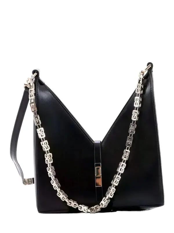 Givenchy Cut Out Leather Mini Crossbody Bag - Black