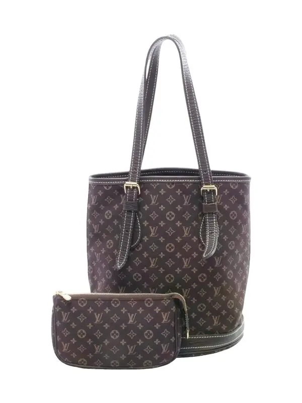 LOUIS VUITTON 2006 Monogram Mini Lin Pm Bucket Bag - Brown