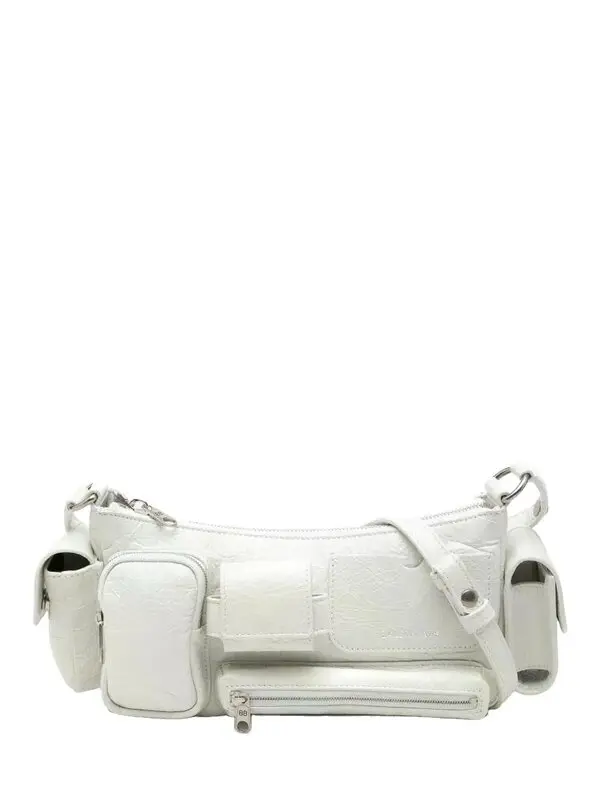 Balenciaga 2011 Small Lambskin Superbusy Satchel - White