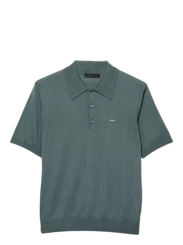 Prada Superfine Wool Polo Shirt - Green