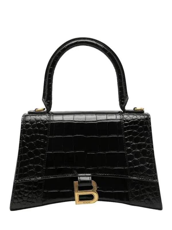 Balenciaga Small Hourglass Satchel - Black