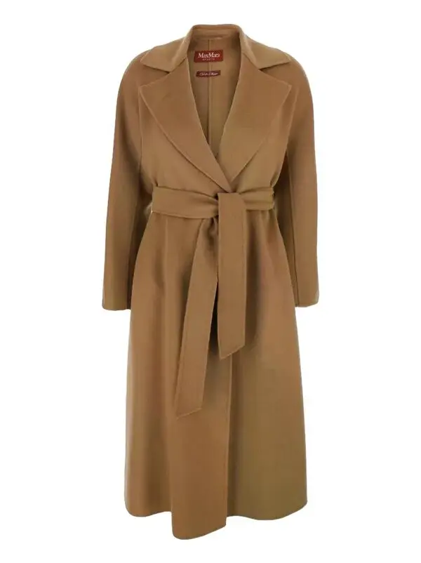 Max Mara Belted Kimono-sleeve Coat - Neutrals