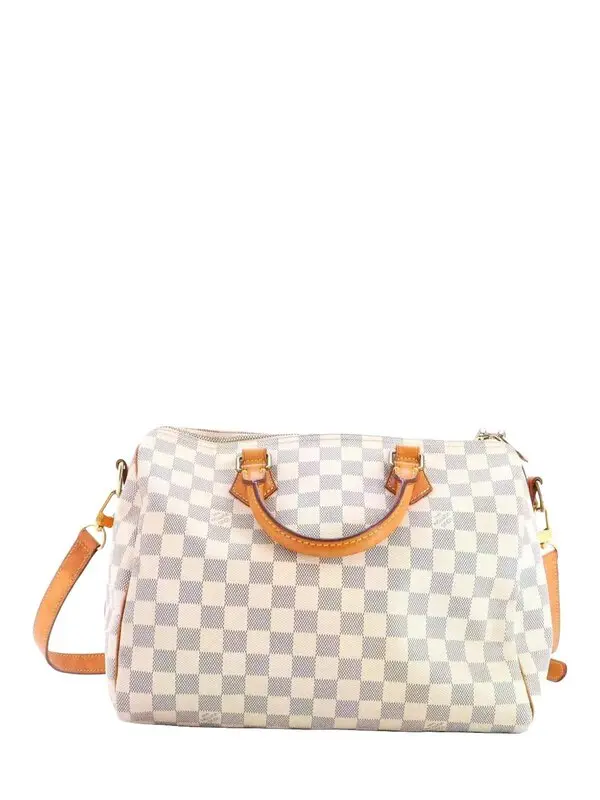 LOUIS VUITTON Speedy Bandouliere Damier 30 - White
