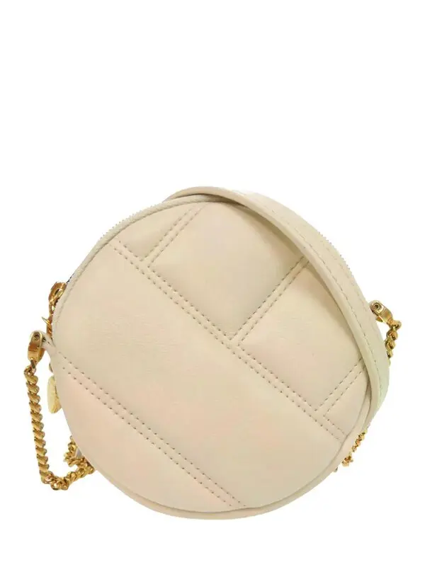 BVLGARI 2000-2026 Leather Serpenti Cabochon Round Crossbody Bag - White
