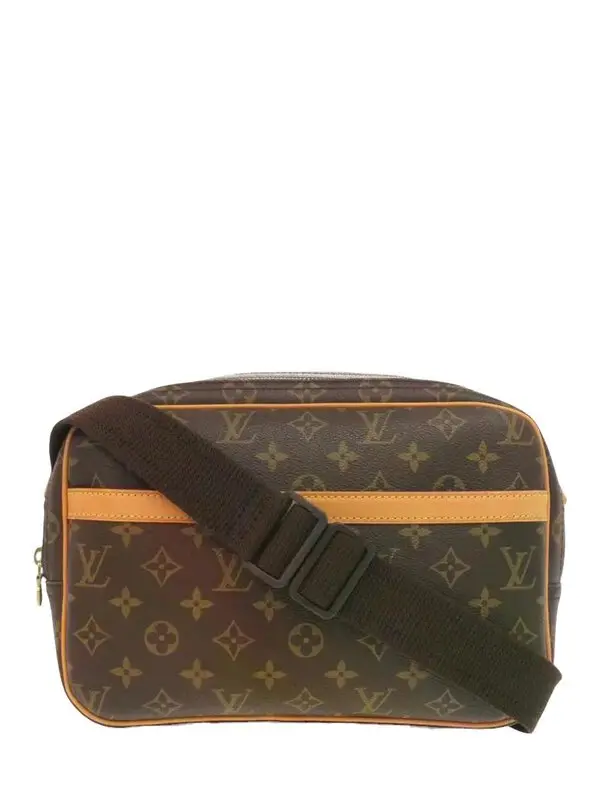 LOUIS VUITTON 2002 Monogram Reporter Pm Crossbody Bag - Brown