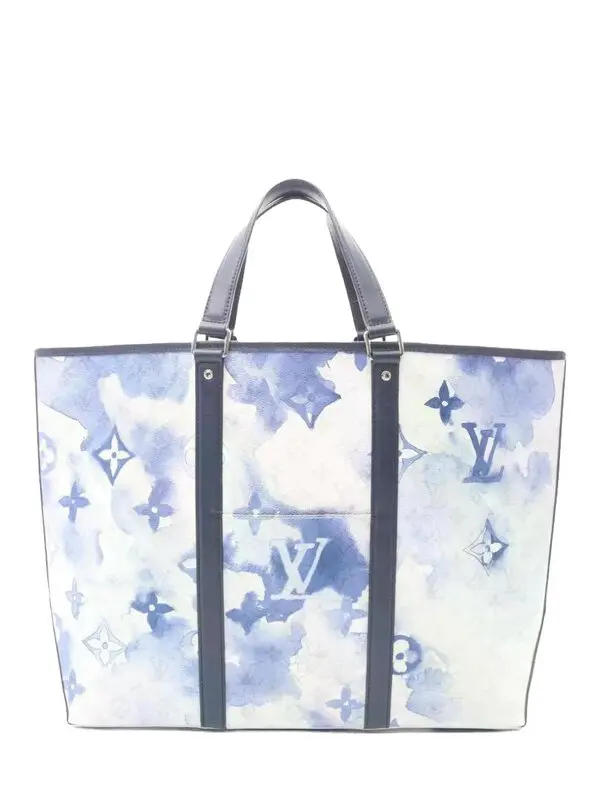 LOUIS VUITTON 2021 Monogram Watercolor Weekend Tote Gm - Blue