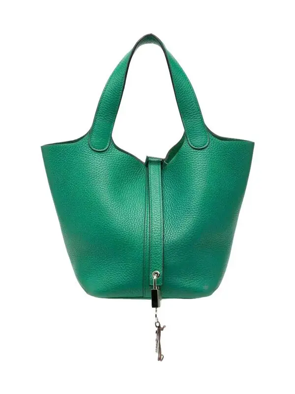 Hermès 2017 Clemence Picotin Lock 18 Handbag - Green