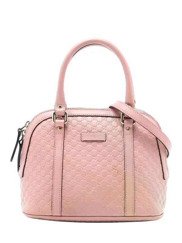 Gucci Mini Micro Guccissima Dome Satchel - Pink