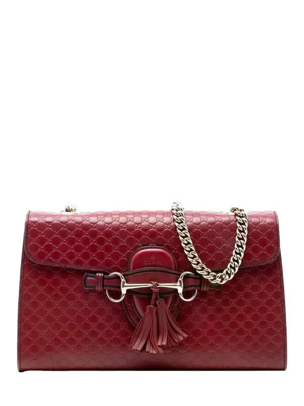 Gucci 2016-2025 Medium Microissima Emily Shoulder Bag - Red