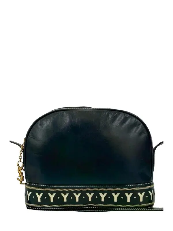 Saint Laurent 20th Century Leather Cutout Crossbody Bag - Blue