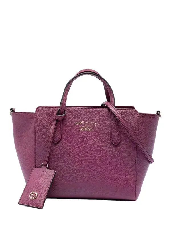 Gucci 2016-2026 Mini Leather Swing Satchel - Purple