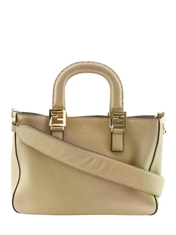 Fendi 2000-2010 Small Selleria Ff Tote Satchel - Neutrals