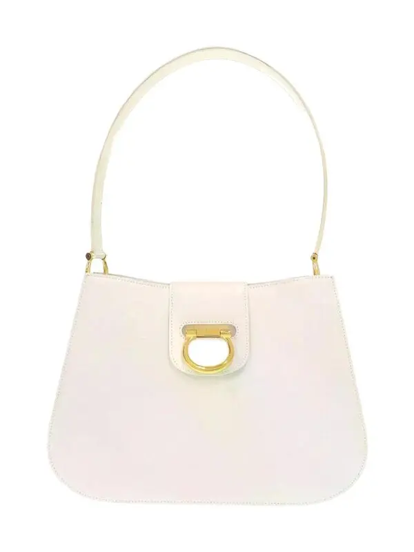 Celine 20th Century Horseshoe Shoulder Bag - White