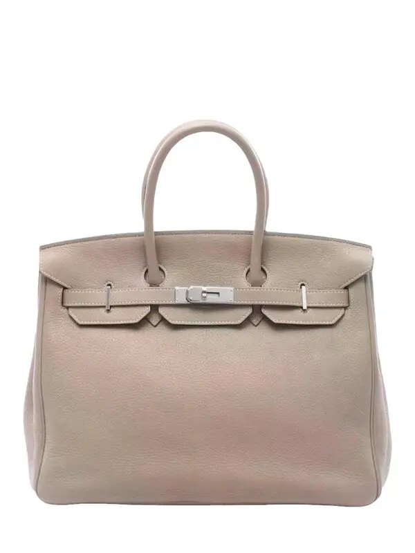 Hermès 2010 Birkin Retourne 35 Handbag - Brown
