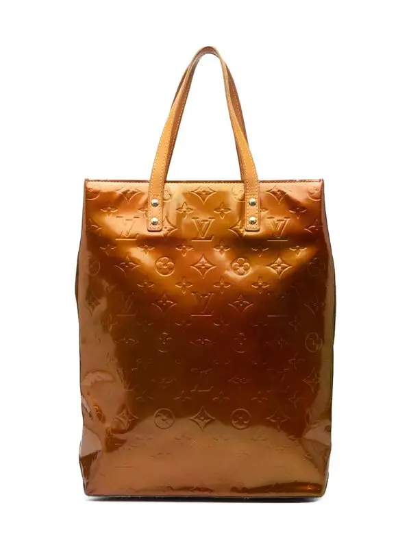 LOUIS VUITTON 2001 Monogram Vernis Reade Mm Tote Bag - Brown