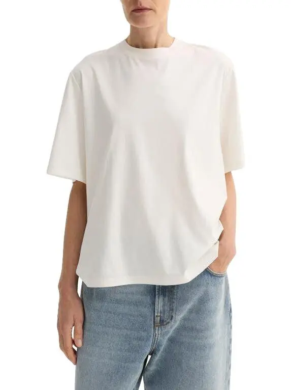 RÓHE Oversized Cotton-blend T-shirt - Off White