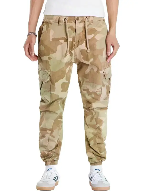 URBAN CLASSICS Camouflage Print Cargo Pants - Neutrals